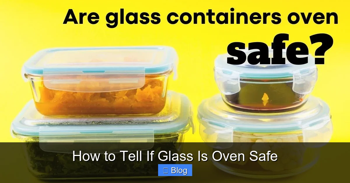 How to Tell If Glass Is Oven Safe