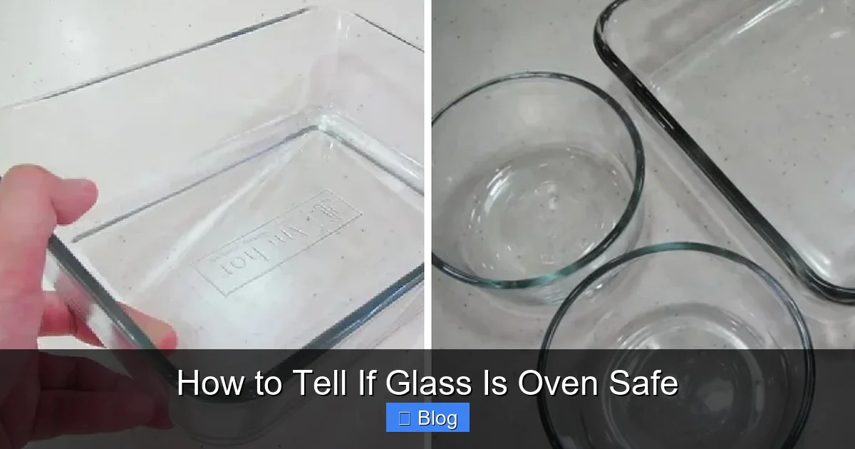 How to Tell If Glass Is Oven Safe
